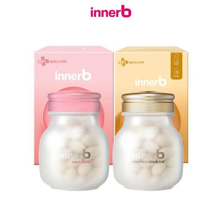 Innerb Aqua Bank/ Rich/Snow white [1 กล่อง][56 เม็ด] คอลลาเจนเปปไทด์ คอ ...