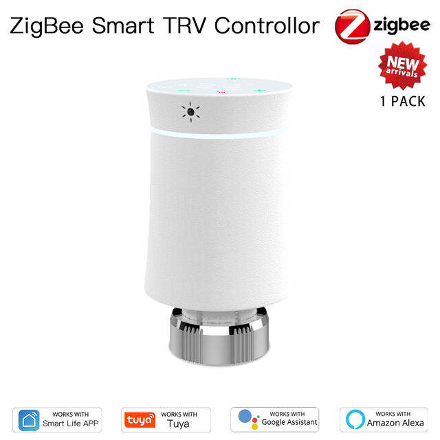 ZigBee Thermostat Tuya Radiator Actuator Valve Smart Programmable TRV Temperature Controller ...