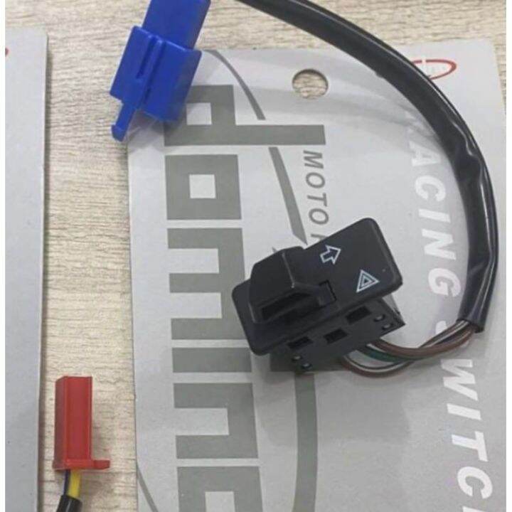 Domino motorcycle passing switch hazard swich with socket for aerox 155 ...