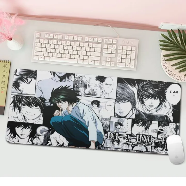 Anime Manga Death Note Keyboards Mat Rubber Desk Mat Gaming Mousepad ...