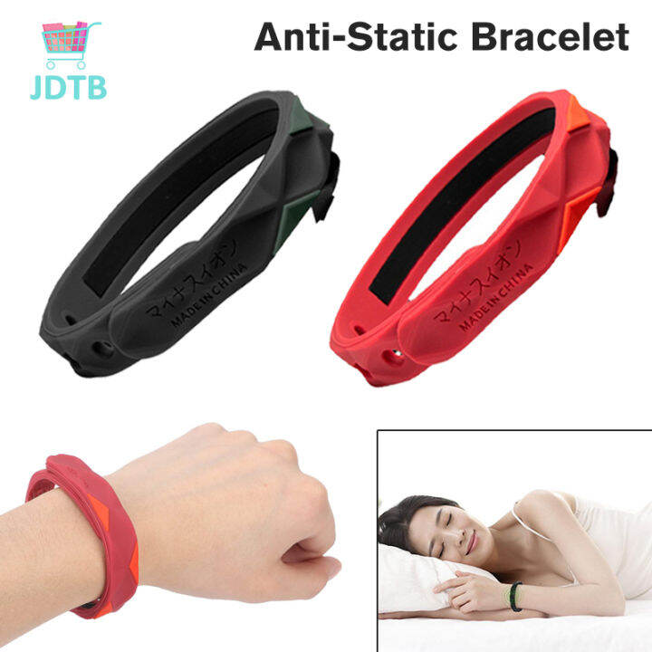Negative Ion Couple Bracelet Static Remover Silicone Sports Bracelet ...