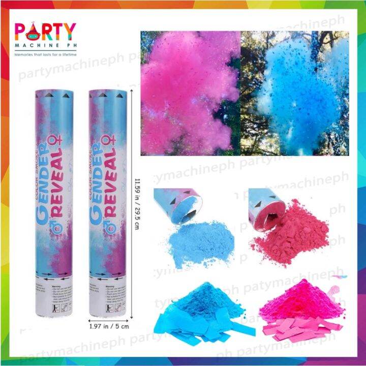 【Hot】 gender reveal smoke poppers gender reveal powder poppers smoke ...