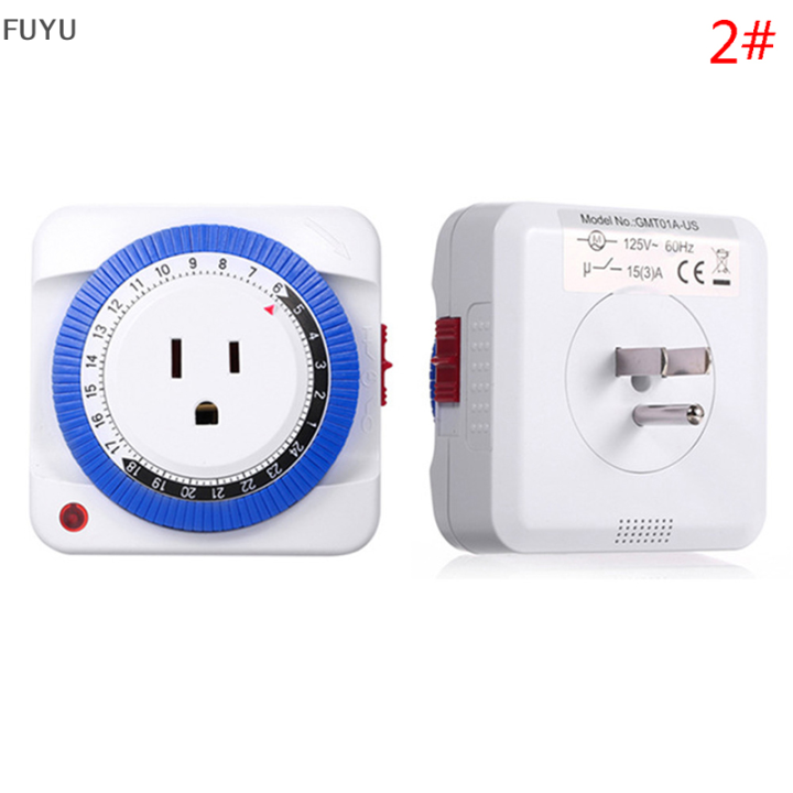 FUYU 1PC SWITCH TIMER Plug In Mechanical สายดิน Smart COUNTDOWN LOOP ...