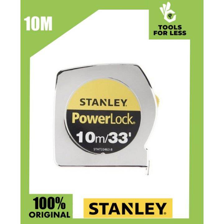 ♢Stanley Power Lock Tape Measure 10 Meters | Lazada PH