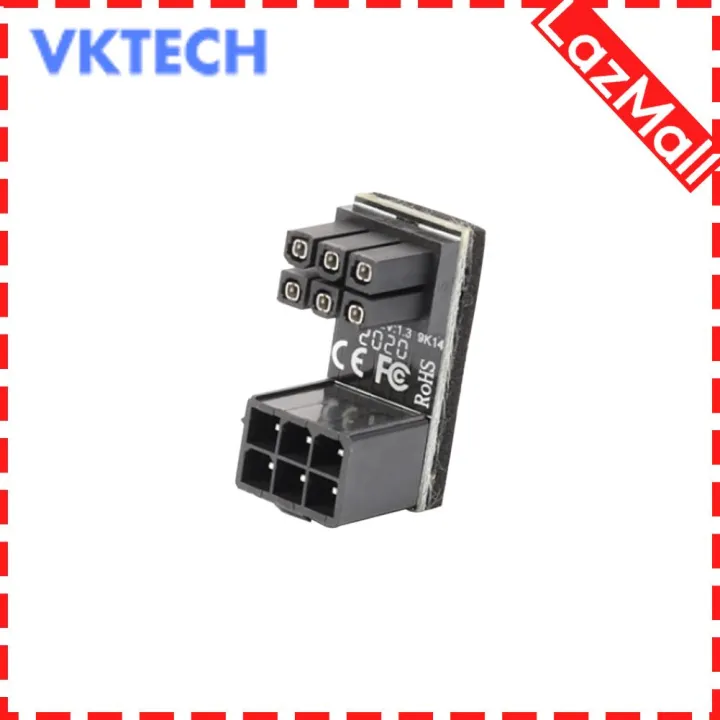 ATX 6 Pin Female to 6 Pin Male 8 Pin to 8 Pin 180 Degree Angled Adapter ...