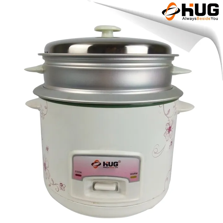 HUG 1.8 Liters Non-Stick Rice Cooker w/ Steamer (RC-181) | Lazada PH