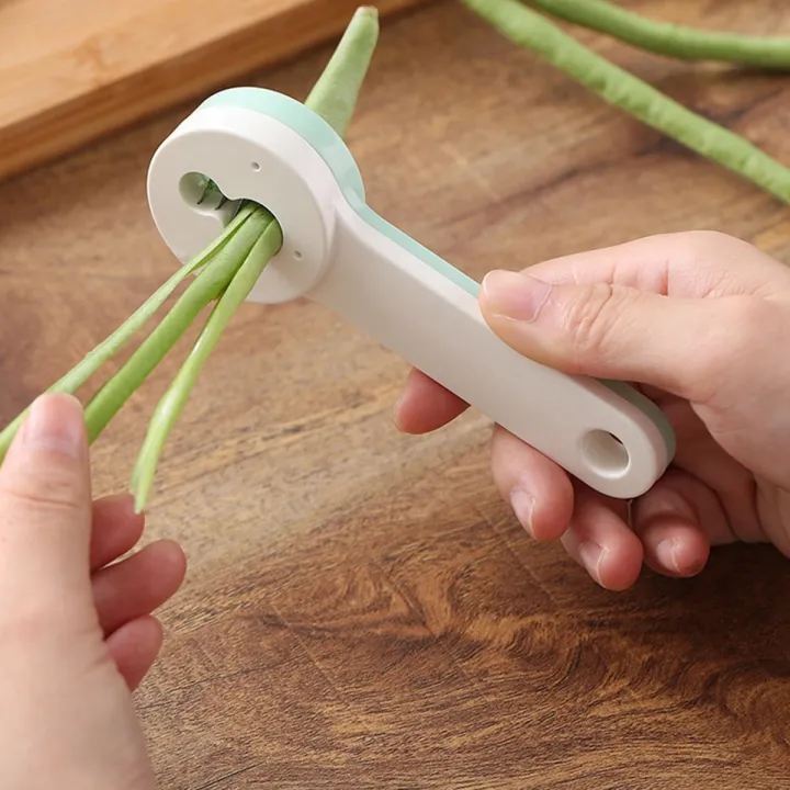 APRICOT ปฏิบัติสแตนเลส Remover Peeler Stringer Long Bean Shredder Green ...