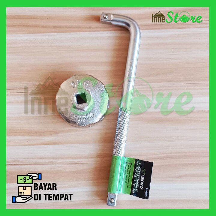 Kunci Filter Oli Mangkok Tekiro 66.5mm + Gagang Sok DR.1/2 Kunci ...