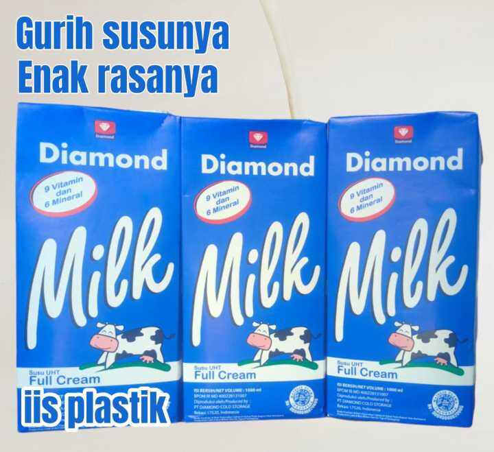Susu Diamond UHT Full Cream Plain 1 liter | Lazada Indonesia