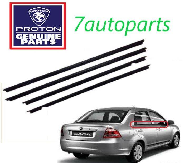 ORIGINAL SPEC PROTON SAGA BLM DOOR OUTER MOULDING, DOOR GLASS MOULDING ...