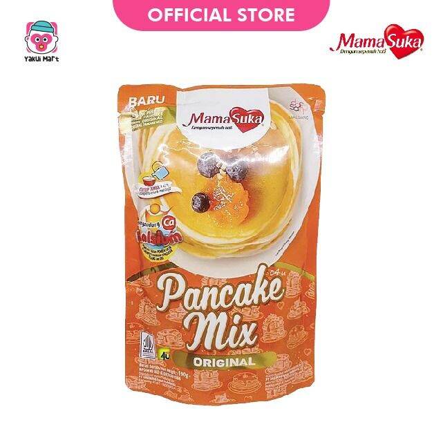 Mamasuka Pancake Mix Original 190g Tepung Premix Kue Instan | Lazada ...