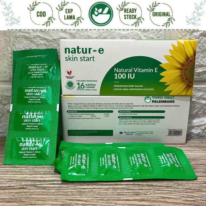 Natur -E 100 IU 16 kapsul SKIN START Daily Nourishing Natural Vitamin E ...