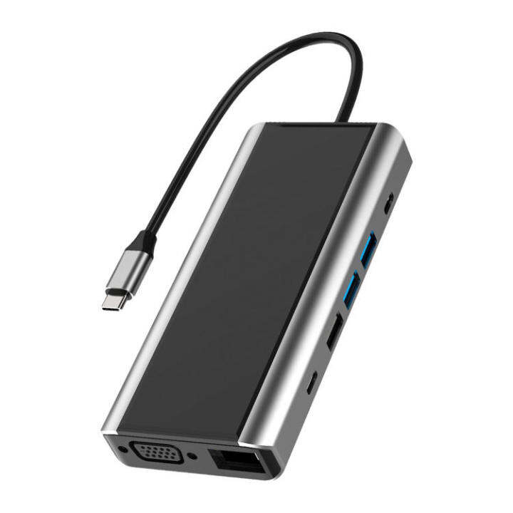 Hub USB C 13 in 1 Type C Adapter Hub Ethernet Laptop Docking Station ...