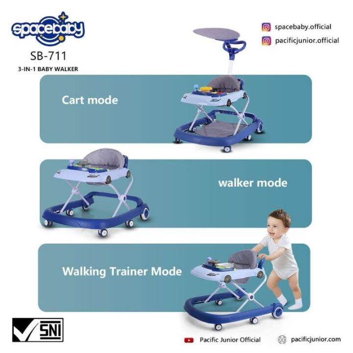 Baby walker & Push Walker Spacebaby SB-711 Alat Belajar Jalan Bayi anak ...