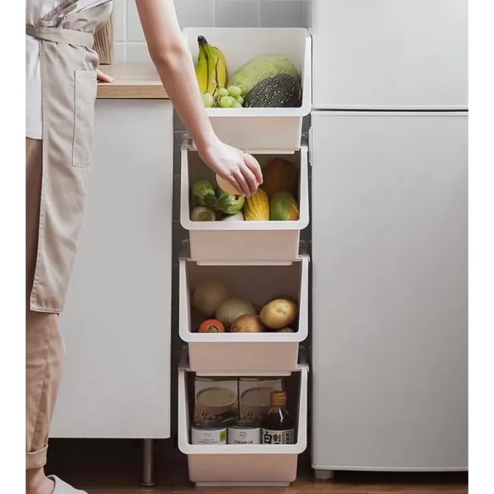 popular Classy Luxe Kitchen Stackable Storage Basket Fruit Vegetable ...