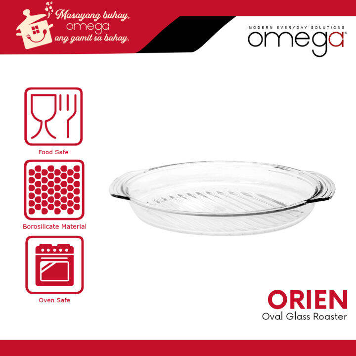 Omega Houseware Orien Oval Glass Roaster 1700ml | Bakeware | Lazada PH