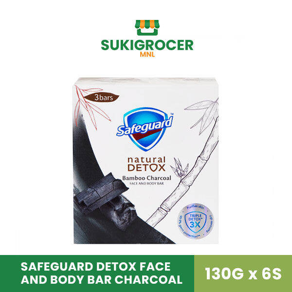 Safeguard Detox Face and Body Bar Charcoal 108G x 3s | Lazada PH