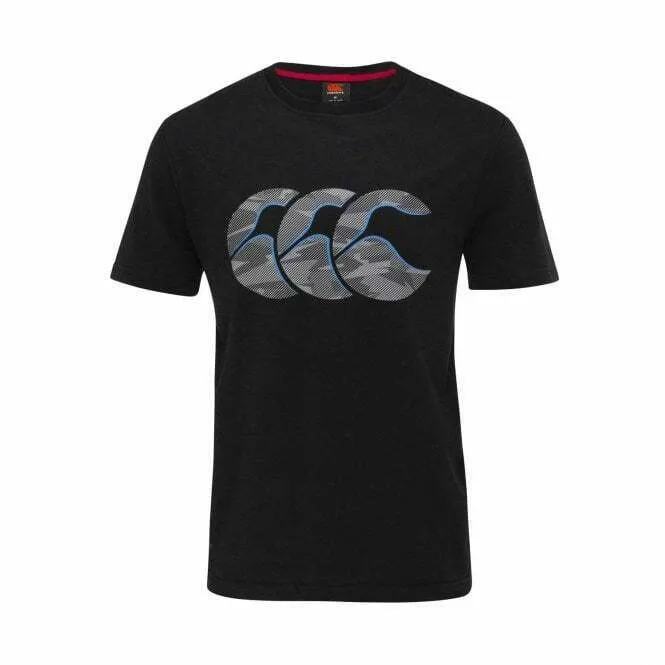 Canterbury Ccc Rugby เสื้อยืดลําลองสําหรับผู้ชายแขนสั้นคอก ลม - สีดํา ...
