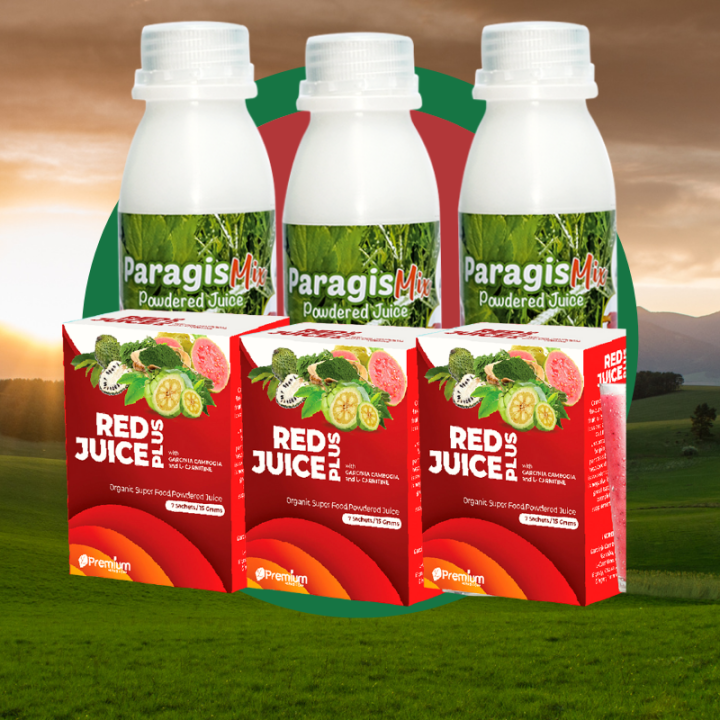 [FDA Approved] All Natural Organic 3 Bottles Paragis Mix + 3 Box (21 Sachets) Organic & Original ...