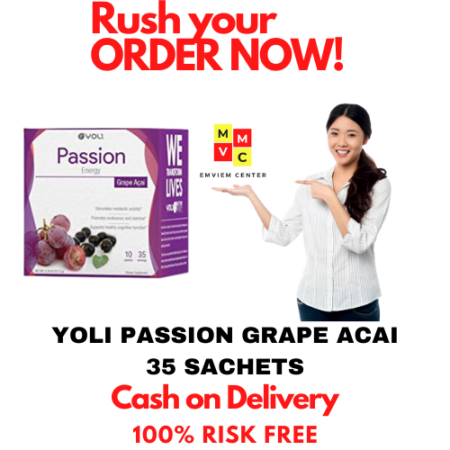 EMVIEM CENTER YOLI PASSION GRAPE ACAI 35 SACHETS stimulate metabolic ...