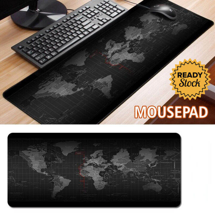 Gaming Mouse Pad Desk Mat Motif Peta Dunia World Map Tatakan Alas Mause ...