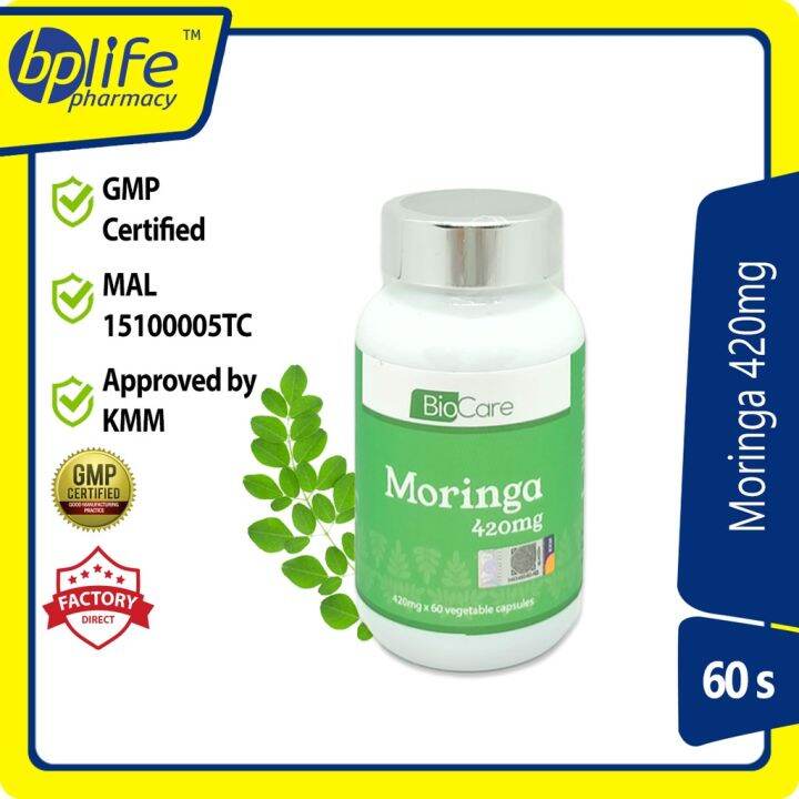 Biocare Moringa 420mg x 60s | Lazada