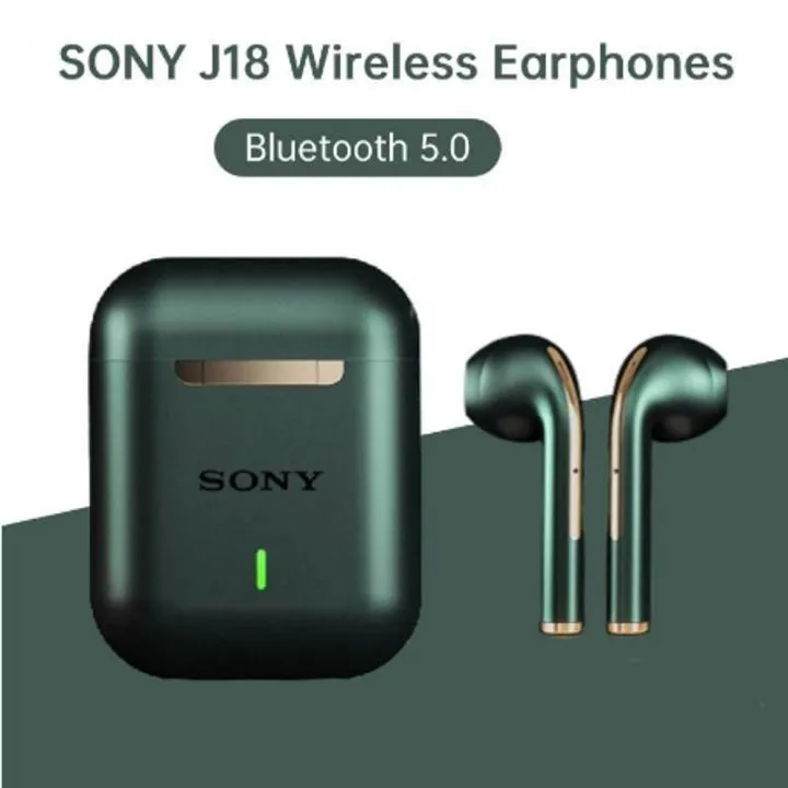 Sony J18 TWS Wireless Earpods Gaming Headphones With Mic To Talk TWS ...