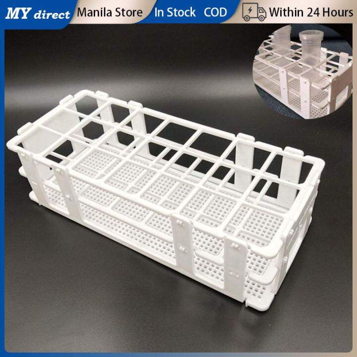 1PC White Detachable Test Tube Rack 24 Holes 60 Holes Lab Plastic Test ...