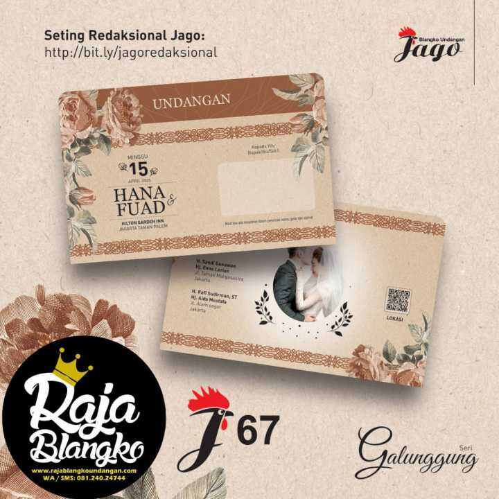 BLANGKO UNDANGAN MURAH JAGO 67 | RAJA UNDANGAN | Lazada Indonesia