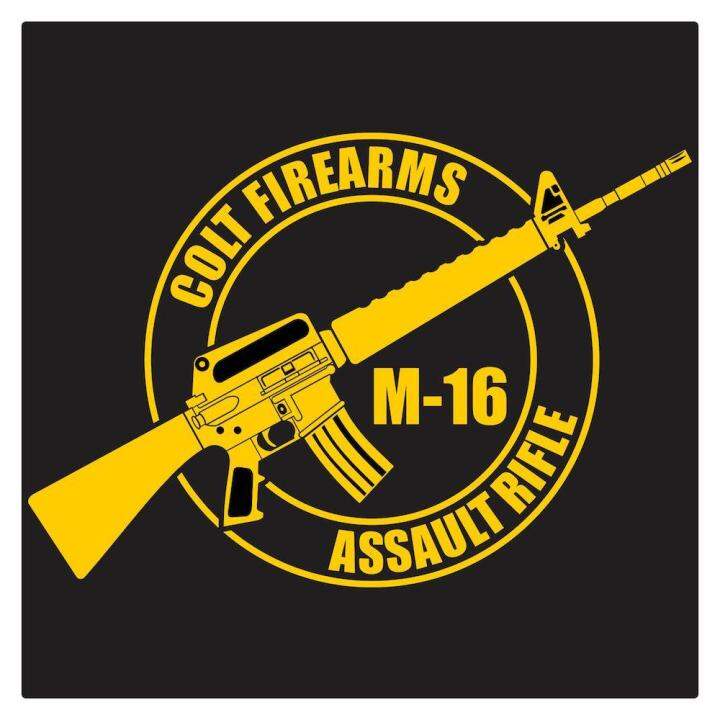 Colt Firearms M16 Assault Rifle Cutting Sticker | Lazada Indonesia