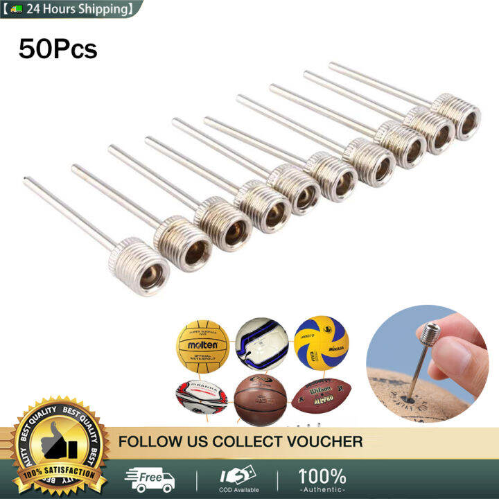 【🚛24 Hours Shipping】50 PCS Sports Inflating Needle Pin Nozzle Football ...