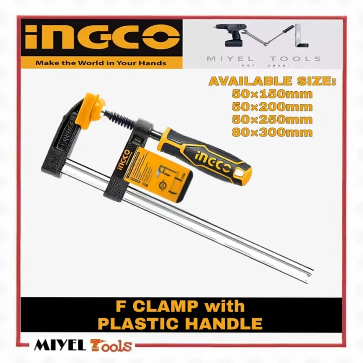 INGCO F Clamp With Rubber Handle HFC020802 / HFC020503 / HFC020502 ...