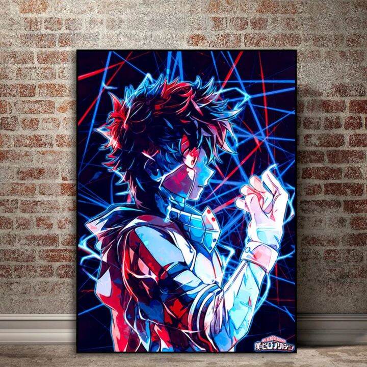 Japan Manga Wall Art Pictures My Hero Academia Deku Posters Anime Bnha ...