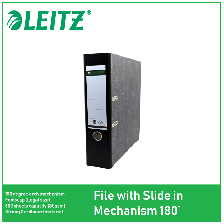 Leitz 1102 180° Lever Arch File Plastic Foolscap 80gsm - Made in Europe ...