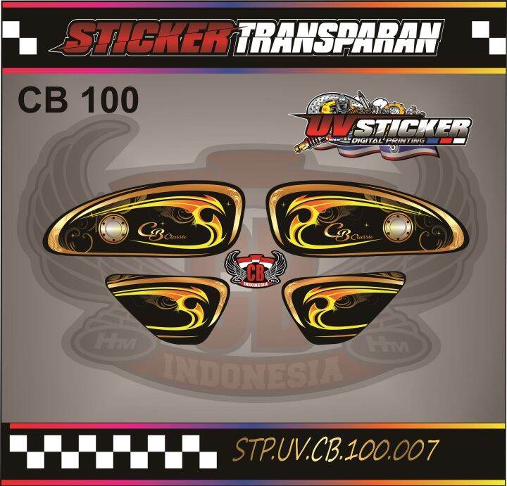 CB 100 Sticker Striping CB 100 Sticker Motor Honda CB 100 Variasi ...