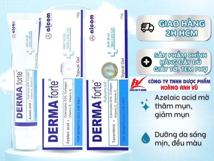 DERMA FORTE GEL & DERMAFORTE ADVANCED GEL - AZELAIC ACID, TAZAROTENE ...