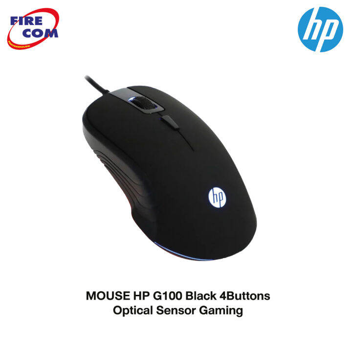 HP Accessory -เมาส์เกมมิ่ง Mouse HP Mouse G100 Black 4Buttons Optical ...