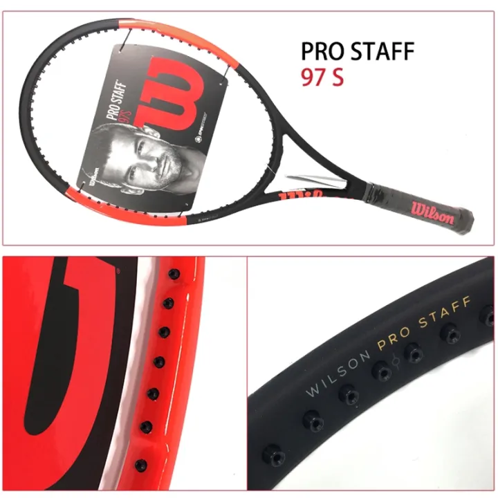 Wilson Tennis Racket Pro Staff RF97 Series Black Red Professional ...