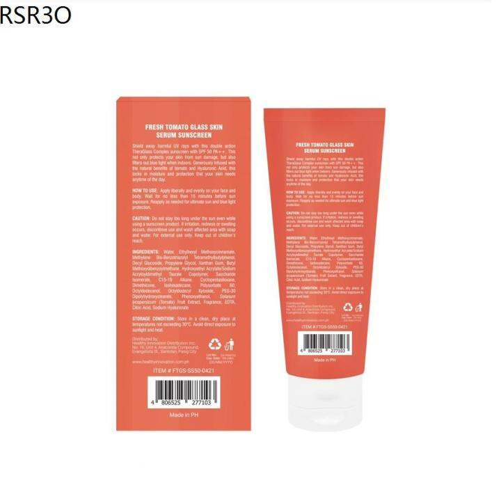 for face spf 50 whitening Fresh Skinlab Tomato Glass Skin Serum ...