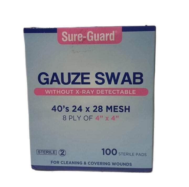 Sure-guard Gauze Swab 4"x 4" 8Ply (100Pcs/Box's) | Lazada PH