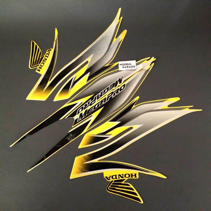 Stiker MegaPro Primus 2006 Striping HONDA IMI KUNING SILVER HITAM ...
