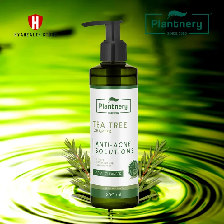 Plantnery Tea Tree Facial Cleanser 250ml. เจลล้างหน้า ที ทรี สูตรช่วยลดสิว และควบคุมความมัน บอก ...