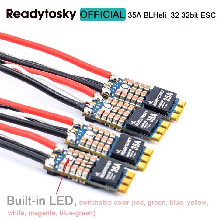 32Bit Blheli-32 35A Blheli_32 2-5วินาที ESC W/ LED รองรับ Dshot1200มัล ...