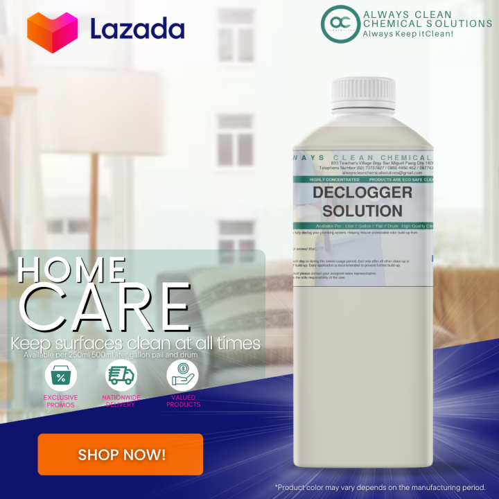 DECLOGGER SOLUTION 1 LITER | Lazada PH