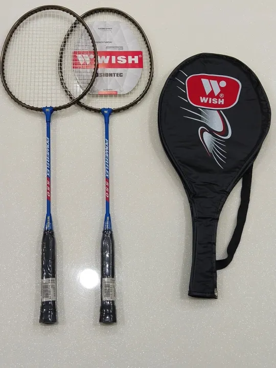 Original Wish Badminton pair Racket Flex 550 half Bag cover | Lazada PH