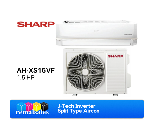 SHARP AH-XS15VF 1.5HP J-Tech Inverter Wall Split Type Aircon (Metro ...