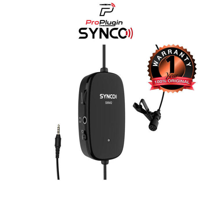 SYNCO Lav-S6M2 Lavalier Microphone เหมาะสำหรับสาย Content Creator, Vlog, Youtuber และการประชุม ...
