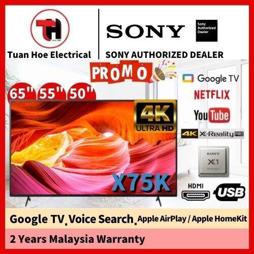 SONY KD-65X75K KD-55X75K KD-50X75K 65 inch 55 inch 50 inch 4K Google TV [2022 MODEL] | Lazada
