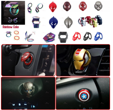 Lamborghini Design Car Auto Push Start Button Cover car interior ...