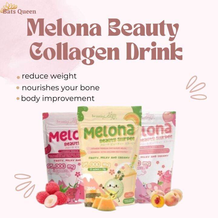 Melona Beauty Slurpee Beautie Factory Collagen Japan Premium Drink Whitening Glowing Skin ...